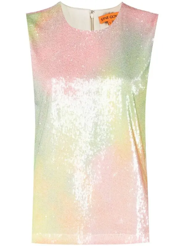 Stine Goya Ombré Sequin Top