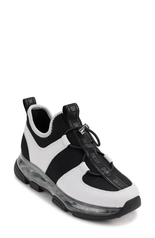 Dkny Trace Slip-on Sneaker - Bk/brt Wht