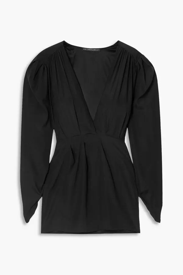 Zeynep Arçay Wrap-effect Gathered Mini Dress
