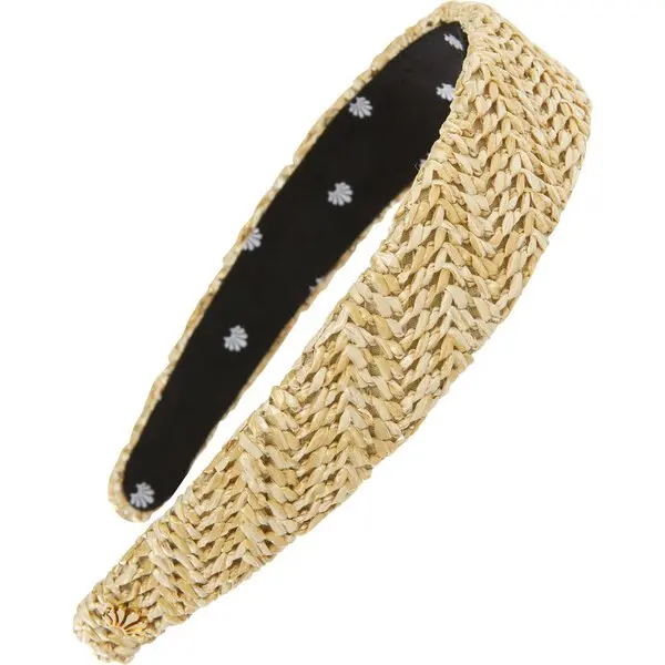 Lele Sadoughi Bessette Raffia Headband - Natural