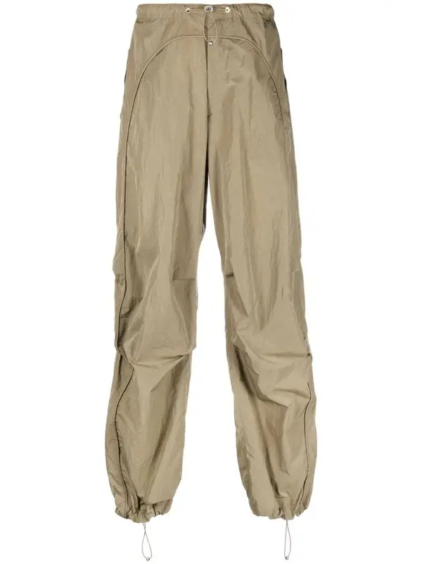 MISBHV Drawstring-detailed Wide Leg Trousers