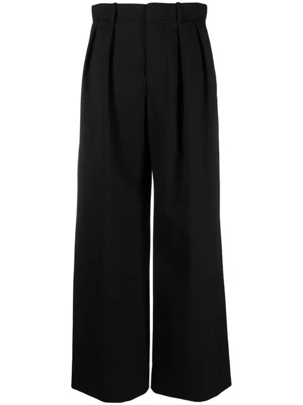 Wardrobe.NYC Low-rise Wide Leg Trousers - Black