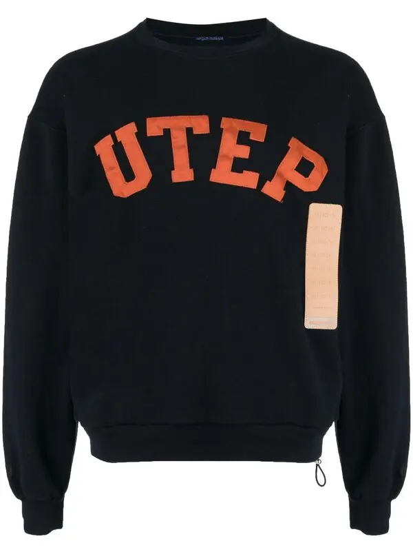 4SDESIGNS Utep-print Cotton Sweatshirt