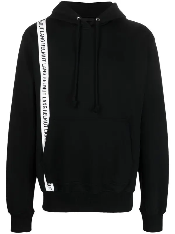 Helmut Lang Logo-print Strap Cotton Hoodie