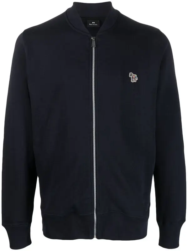 Paul Smith Big Pony Zip-up Cardigan - Blue
