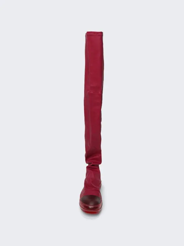 Rick Owens Stretch Lambskin Stocking Sneakers