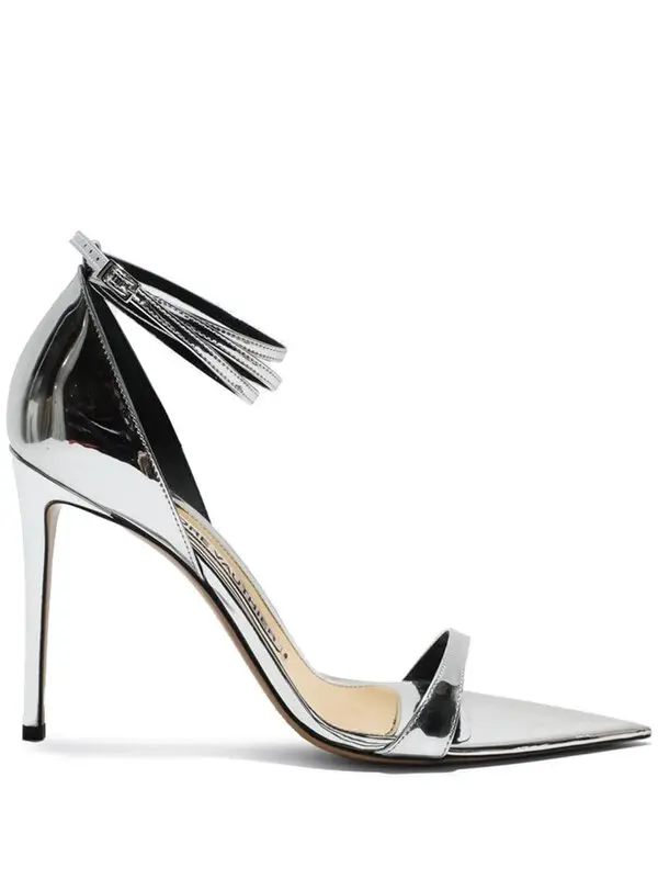 Alexandre Vauthier Metallic Leather Sandals