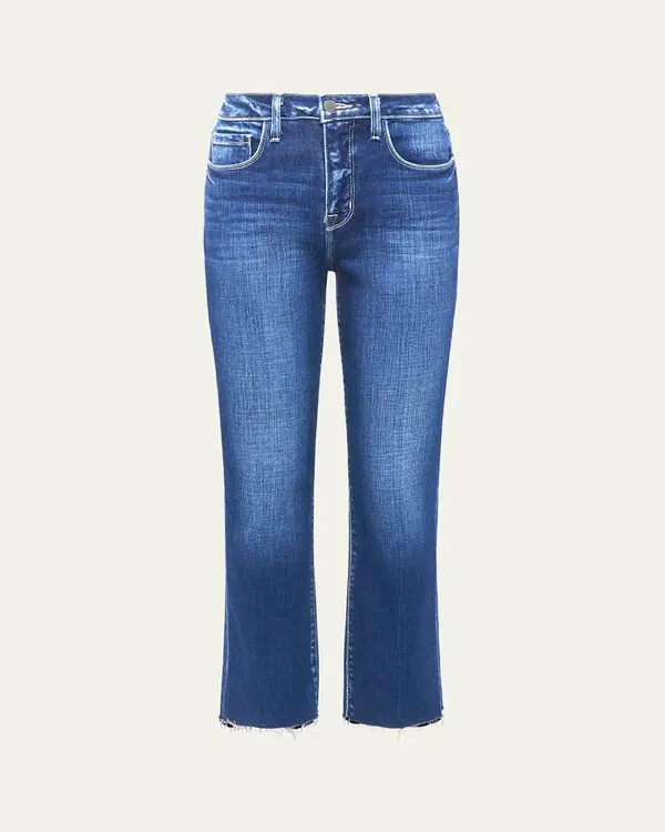 L'Agence Sada High-rise Slim Crop Jeans - Cambridge