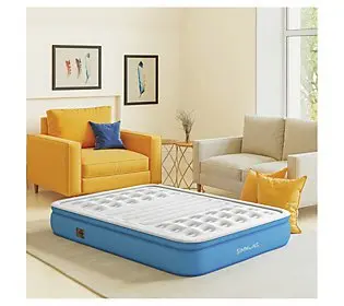 SIMMONS Lumbar Firm 12 Tri-zone Air Bed, Builtin Pump, Queen