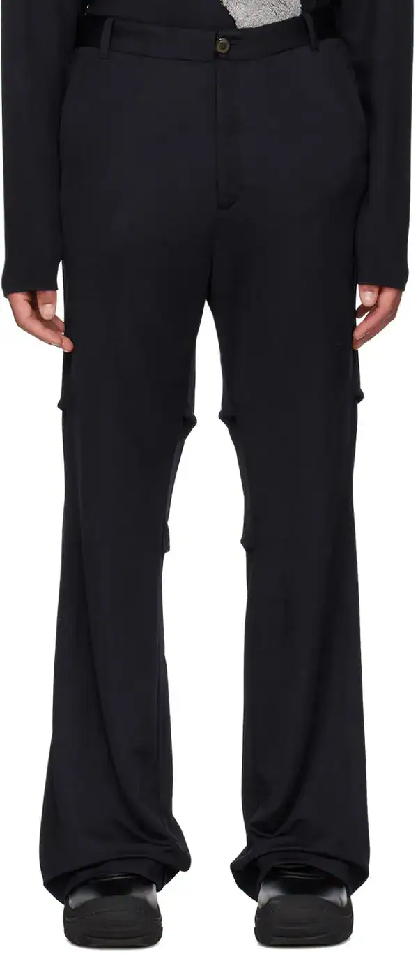 Kiko Kostadinov Navy Ria Ventilation Trousers In Dark Blue - 57 
