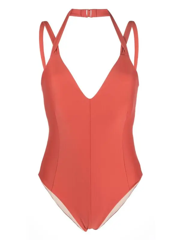 Rejina Pyo V-Neck One-Piece In Orange - 30% Off | Editorialist