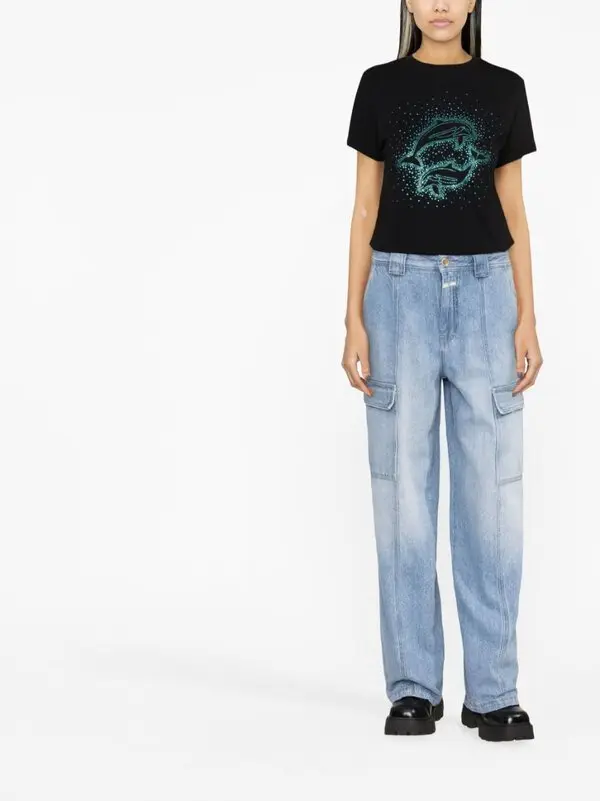 BOTTER Rhinestone-embellished Dolphin T-shirt