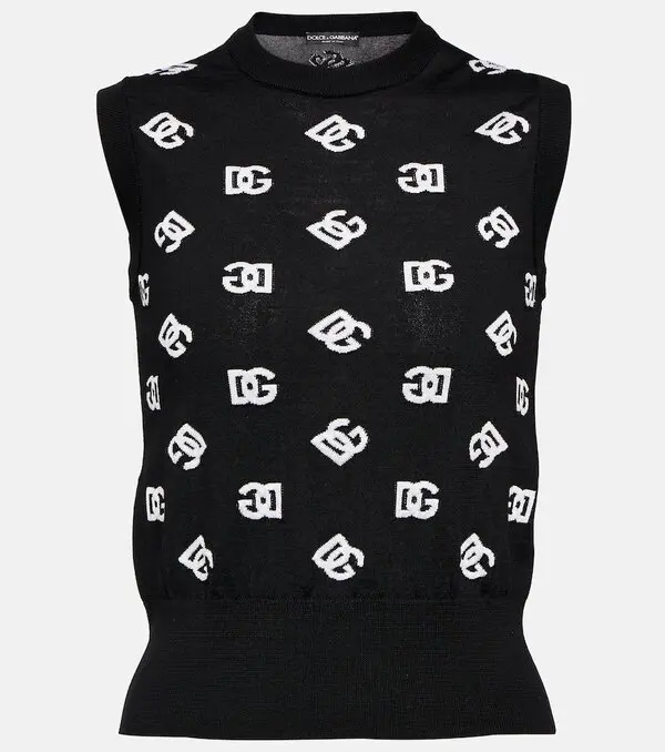 Dolce & Gabbana Logo Intarsia Top