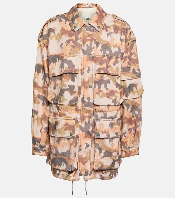 Isabel Marant Elize Printed Cotton Jacket - Multicoloured