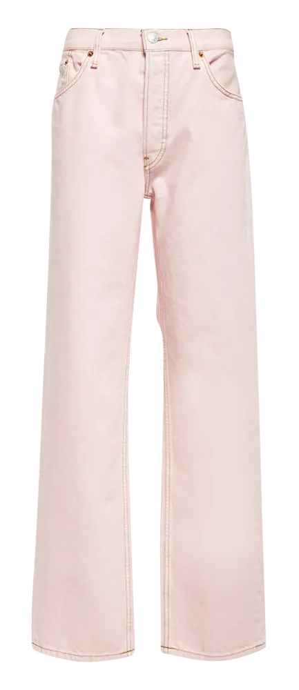 RE/DONE Loose Long Jeans - Pink