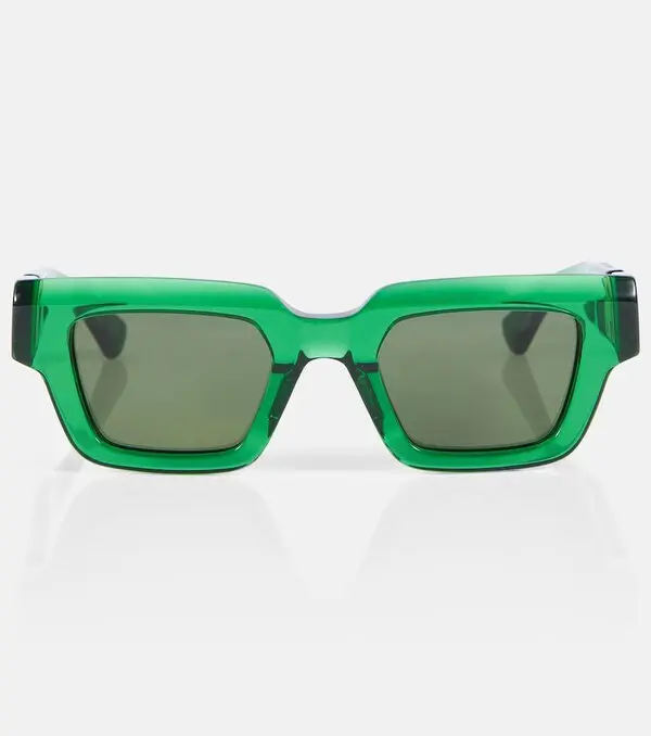 Bottega Veneta Rectangular Sunglasses - Green