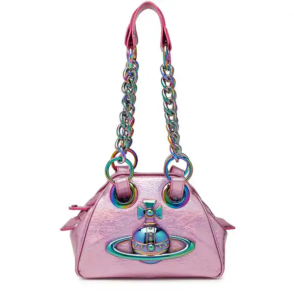 Vivienne Westwood Archive Iridescent Vegan Leather Shoulder Bag