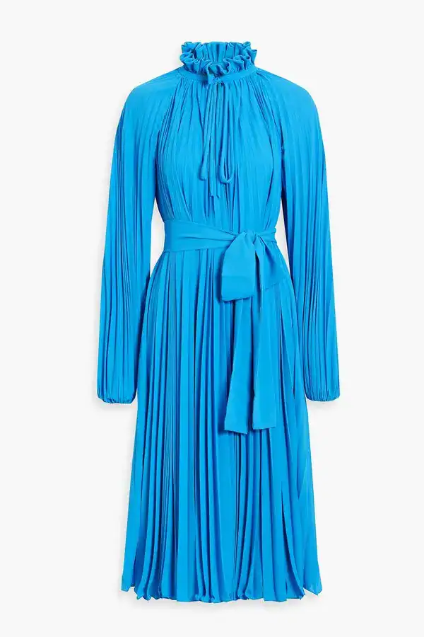 monique lhuillier tiered pleated dress Tiered Pleated Dress