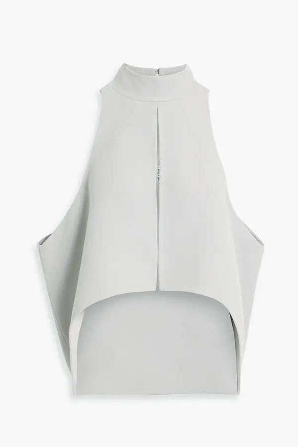 Safiyaa Split-front Crepe Top