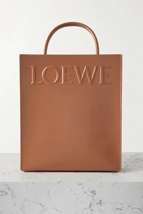 Loewe Standard A4 Leather Tote - Brown | Editorialist
