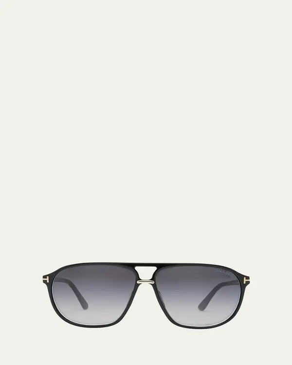 TOM FORD Bruce Acetate Square Sunglasses - Grey