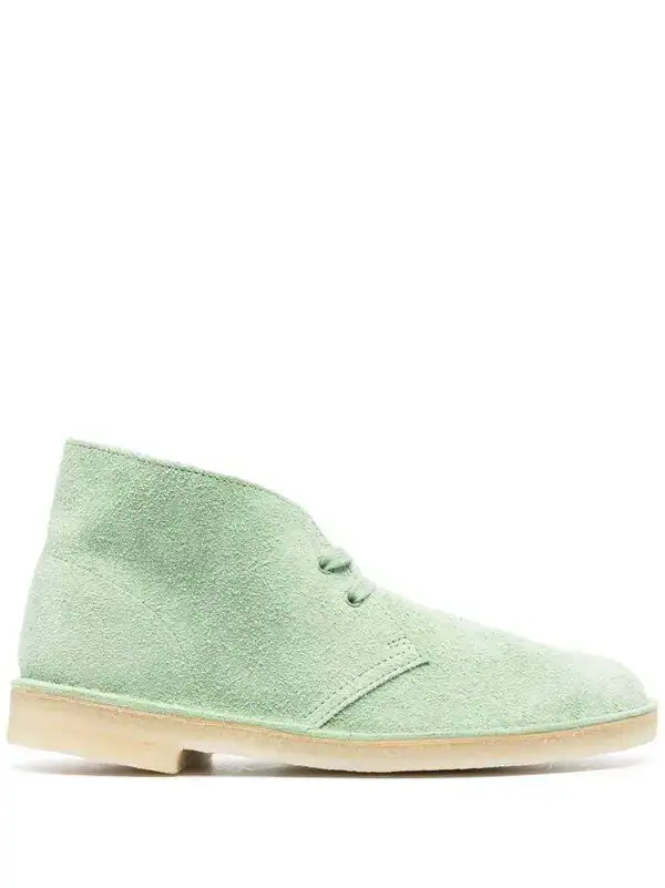 Clarks Desert Lace-Up Boots - Green | Editorialist