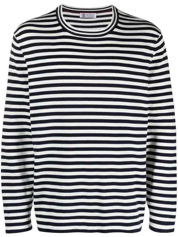 Brunello Cucinelli Striped Long-sleeved T-shirt
