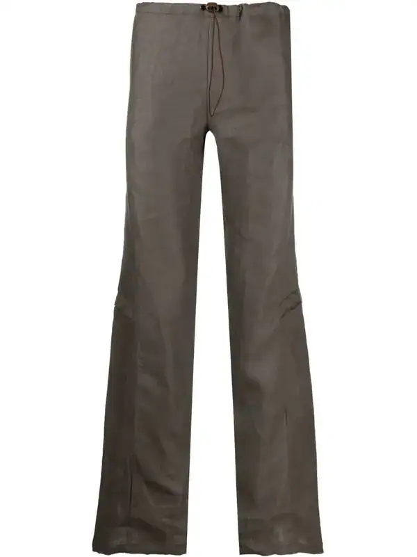 Robyn Lynch Drawstring-Waist Cargo Trousers - Brown | Editorialist