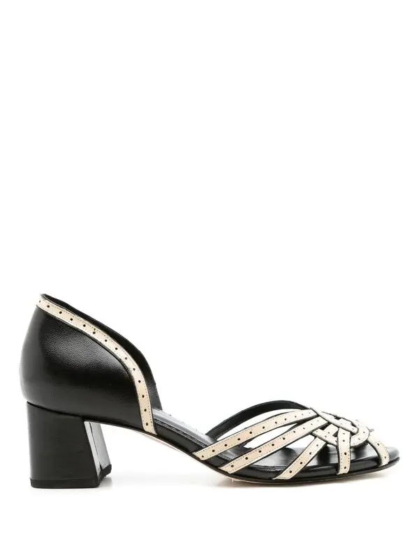 STUDIO CHOFAKIAN Cordelia 50mm Peep-toe Pumps