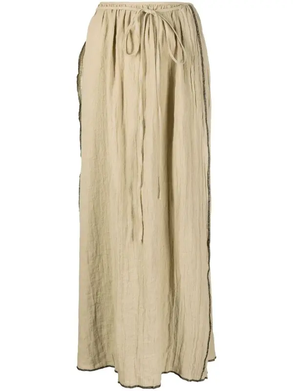 Buy BASERANGE Shok Wrap Maxi Skirt - Brown At 60% Off | Editorialist