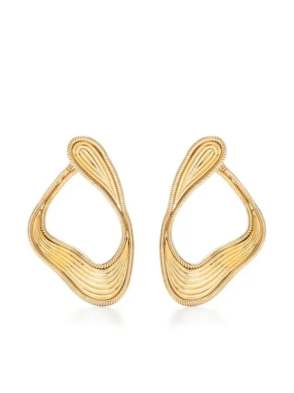 Fernando Jorge 18kt Yellow Stream Hoop Earrings