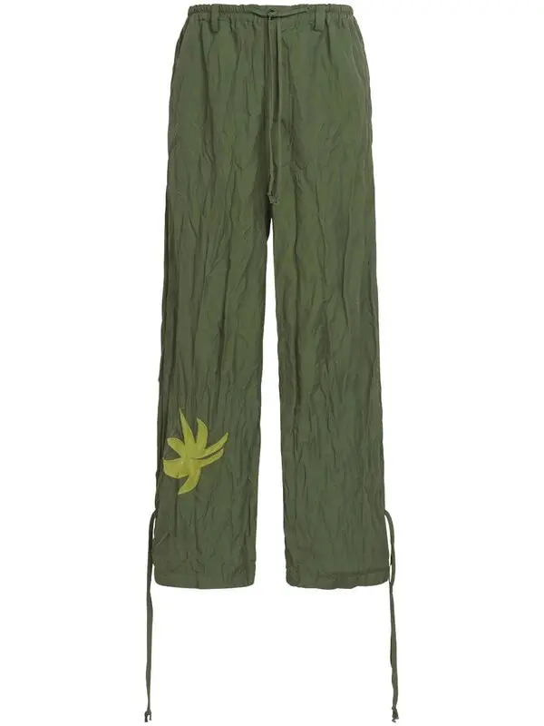 Marni Logo-print Wide-leg Trousers