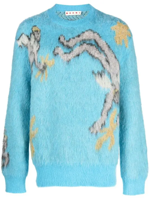 Marni Angel-motif Knitted Jumper