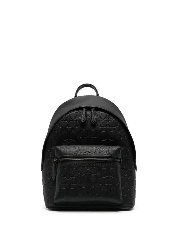 Coach Debossed-Logo Backpack In Black - 18% Off | Editorialist display picture 1