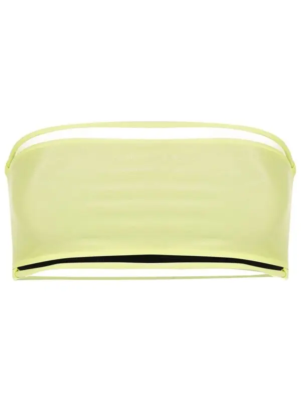 GLORIA COELHO Strapless Bikini Top - Green