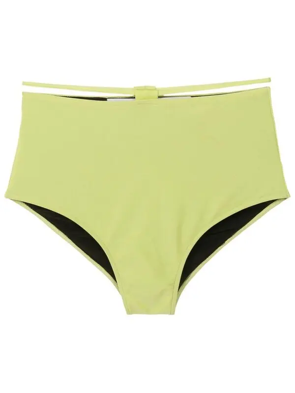 GLORIA COELHO High-waisted Bikini Bottom - Green