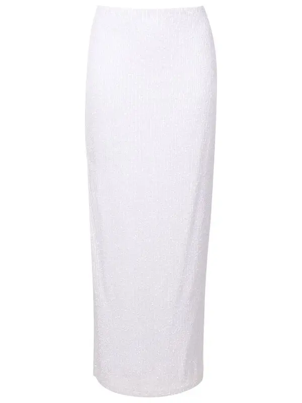GLORIA COELHO Sequin-embellished Midi Skirt