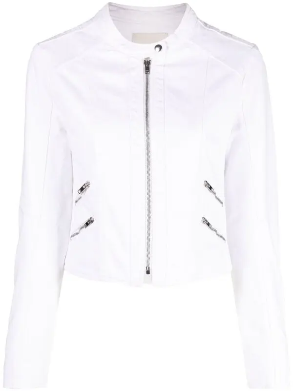 Isabel Marant Leys Band-collar Denim Jacket