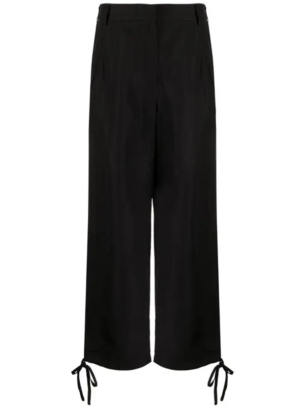 MSGM Tie-cuff Cropped Trousers
