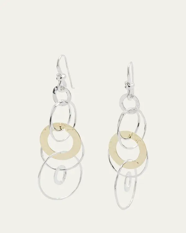 Ippolita Chimera Collection Hammered Jet Set Dangle Earrings - Gold And Silver