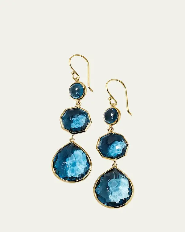 Ippolita Small Crazy 8's Dangle Drop Earrings - London Blue Topaz
