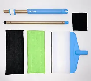 EZCLEAN 3-in-1 Wet/dry Squeegee W/microfiber,ha Ir Removing Pad