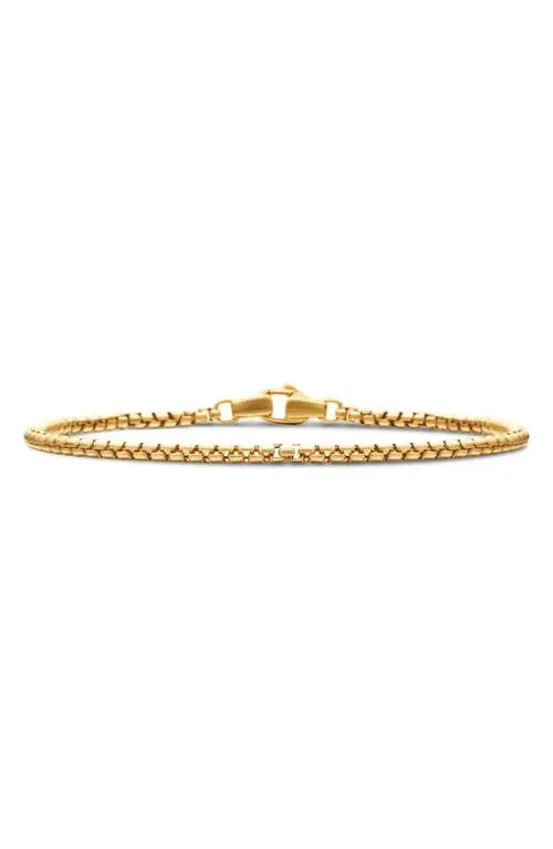 David Yurman 18k Gold Box Chain Bracelet