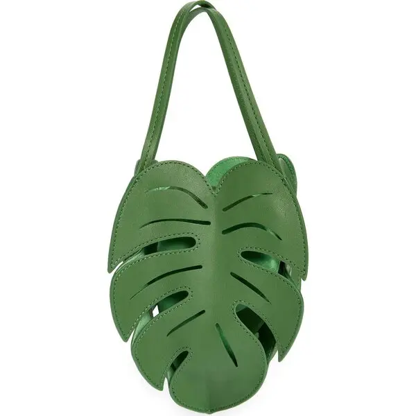 Staud Palm Leather Tote - Leaf