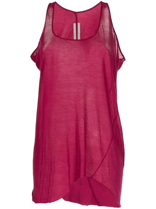 Rick Owens Raw-cut Asymmetric Tank Top