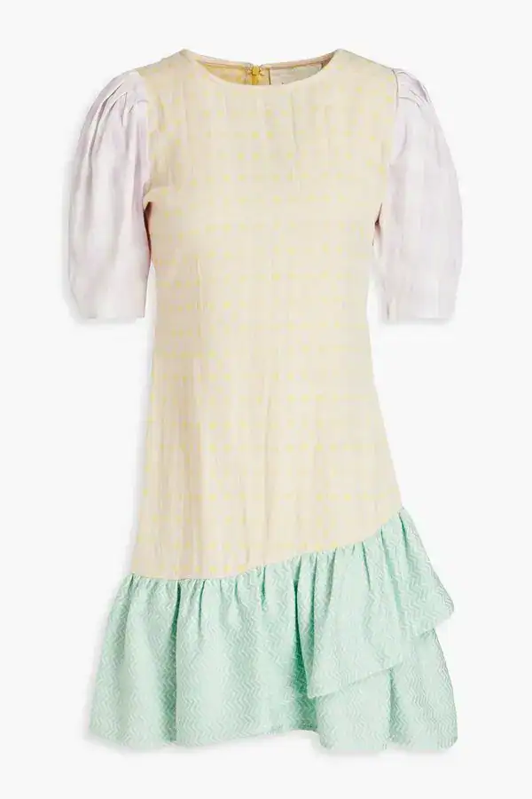strapless open back dress Just Live Tan & Black Colorblock Dress – Shop the Mint main image 0
