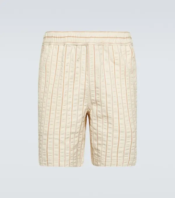 Orlebar Brown Louis Striped Cotton Shorts