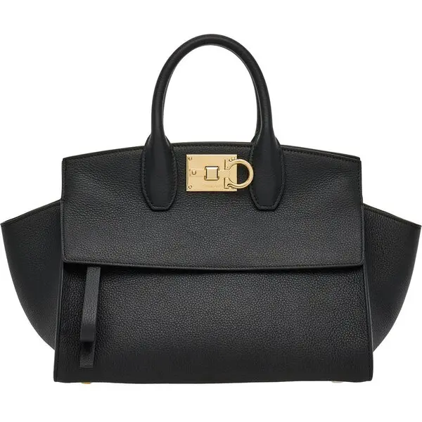 FERRAGAMO The Studio Soft Small Top-handle Bag - Nero