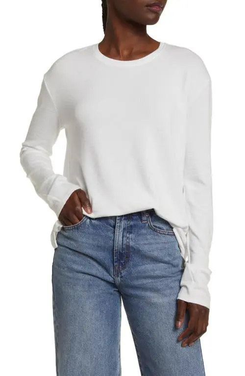 Rag & Bone The Knit Long Sleeve T-shirt - White