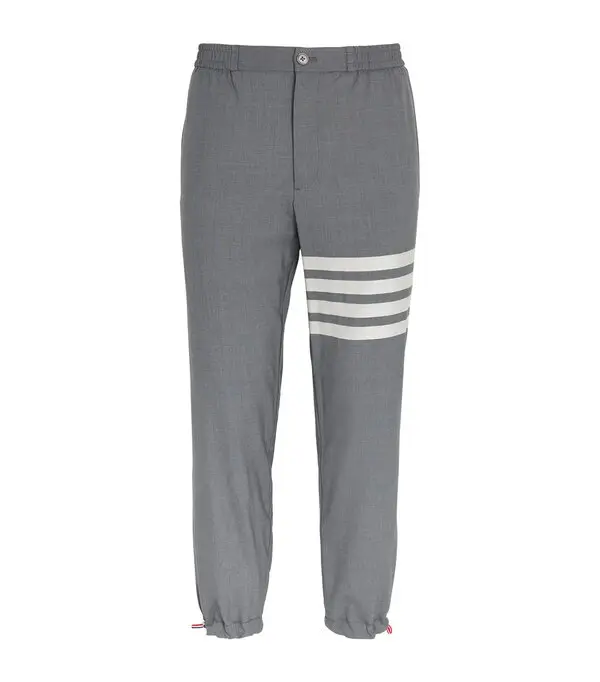 Thom Browne 4-bar Wool Trousers - Grey